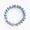 Blue Porcelain Floral Stacker – Names For Good