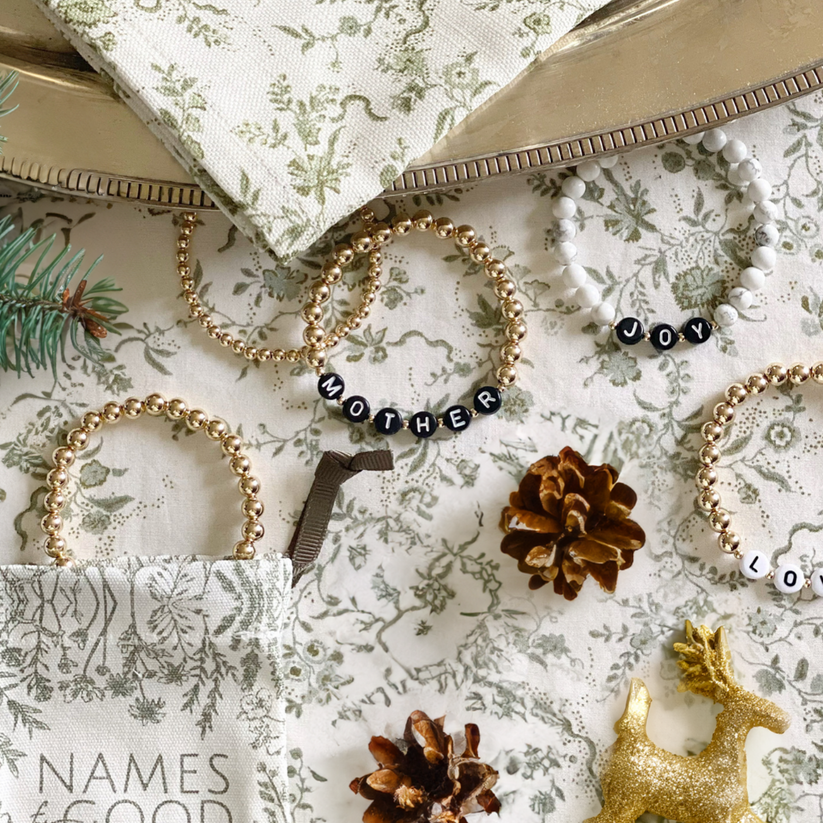 Gold with Gold Spacers – Names For Good